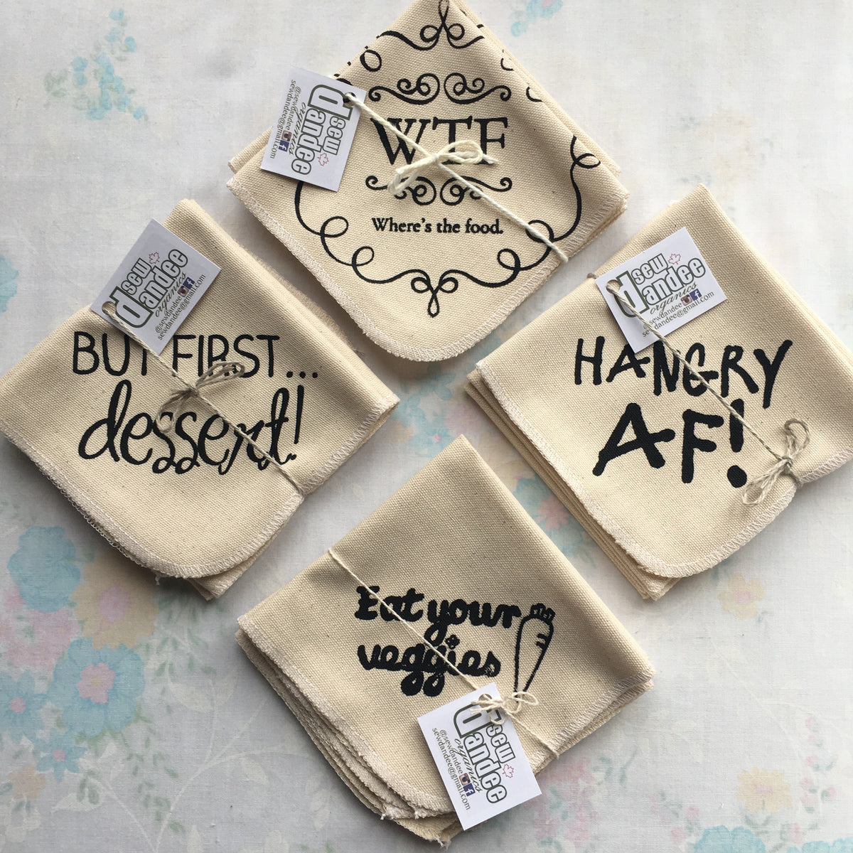 Sew Dandee - Screen Printed Napkins – Love Local Manitoba